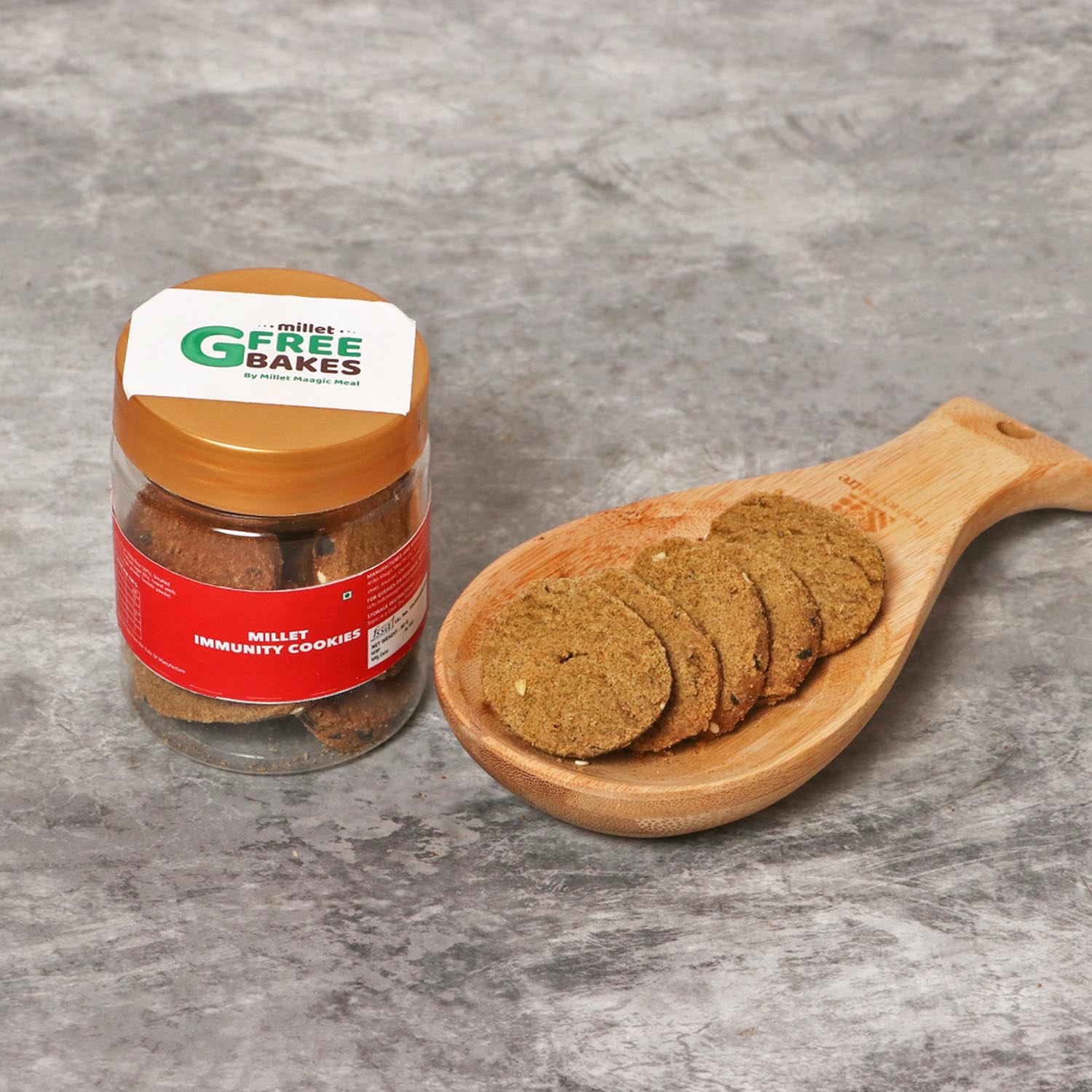 Ragi & Kambu Millet Masala Cookies – 80g, Savory & Gluten-Free Snack ...